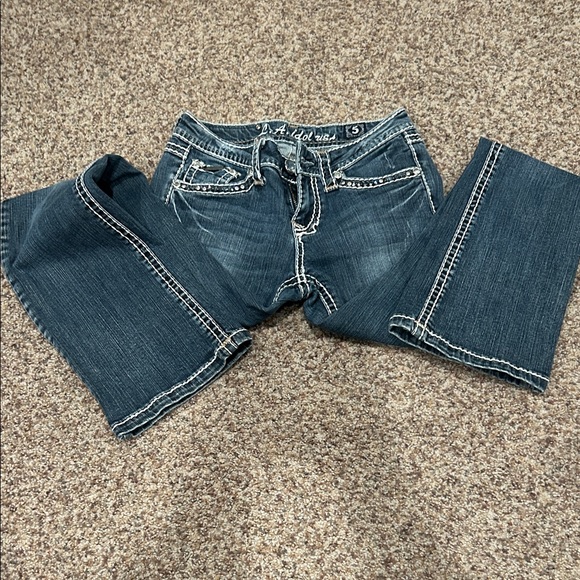 L.A. idol | Jeans | La Idol Dark Blue Flare Jeans | Poshmark